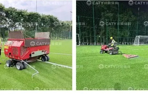 Large-scale sports field installation