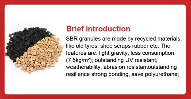 SBR rubber granules for artificial turf