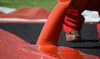 China Professional Running Track Installation System 10-50m Length 8-20mm Thickness with ISO/SGS/CE Certification for sale