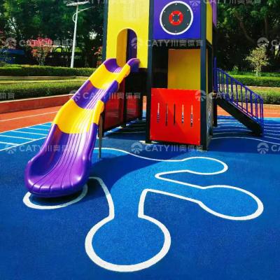 China Popular Colorful UV-Resistant EPDM Rubber Granules For Running Track Playgrounds Residential Area & Fitness Trails for sale