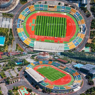 China Esp Halbverarbeitete Gummi-Laufbahnen für Sportzentren Komplexstadien zu verkaufen