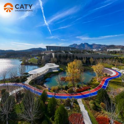 Cina Pista di corsa prefabbricata in gomma da installazione rapida Pista di corsa prefabbricata con superficie gommata in vendita