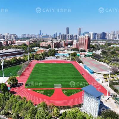 China Seamless Outdoor Track Surfaces 400m Running Track Material EPDM Granules with Athletic Track Installation for sale