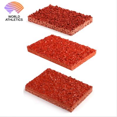 China Pista atlética de borracha colorfast resistente a intempéries Pista de corrida de borracha EPDM com instalação de pista à venda