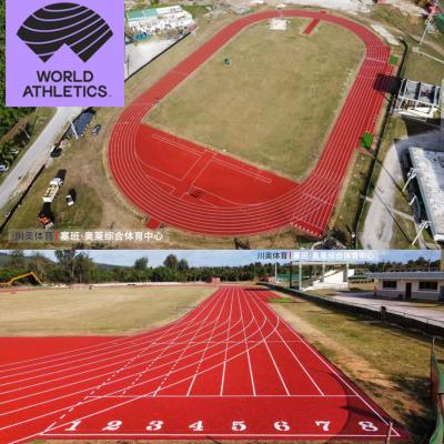 China IAAF Sandwich System Synthetic Athletic Track EPDM Rubber Running Track Surface Material EPDM SBR Tyre Granules for sale