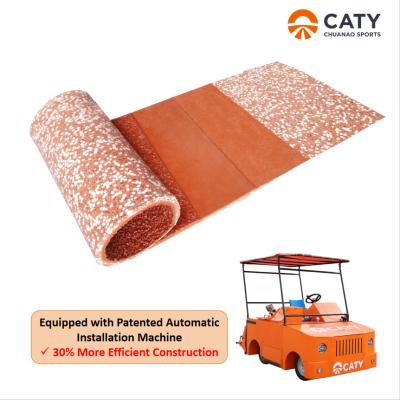 China Easy Installation Synthetic Rubber Running Track Athletics Track Material EPDM Rubber Flooring for sale