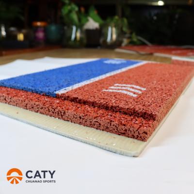 China Sustainable Landscape EPDM Rubber Granules Shock Absorption Elastic EPDM Rubber Running Track for sale