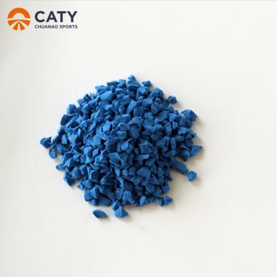 China Sustainable Landscape EPDM Rubber Granules Shock Absorption Elastic EPDM Rubber Running Track for sale