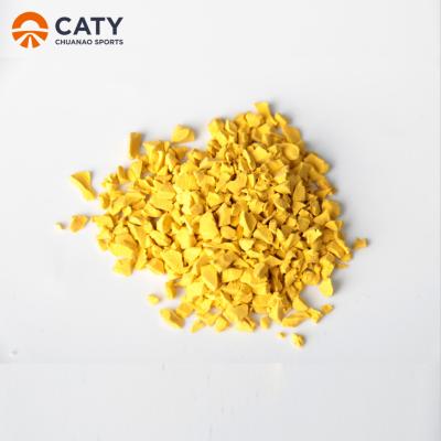 China Sustainable Landscape EPDM Rubber Granules Shock Absorption Elastic EPDM Rubber Running Track for sale
