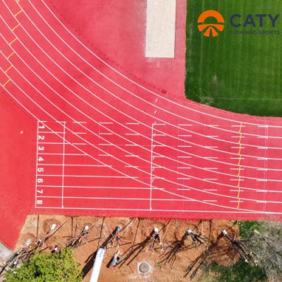 中国 アウトドアスポーツ プリメイド 陸上走行道 設置 彩色ゴム粒 販売のため