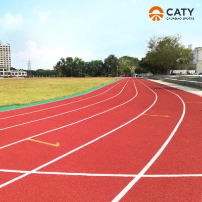 Cina Superficie di pista gommata EPDM Traccia di gomma vulcanizzata prefabbricata con installazione su pista sportiva in vendita