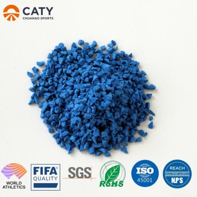 Cina Traccia di corsa prefabbricata certificata IAAF Traccia di gomma per jogging Particelle EPDM in vendita