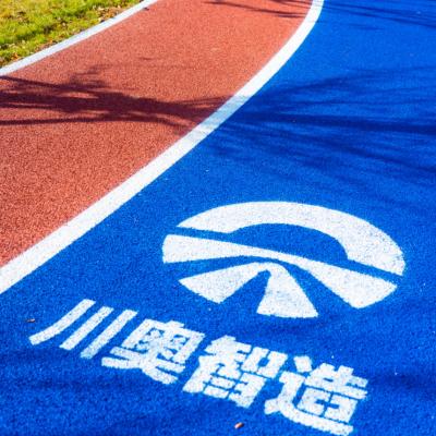 China IAFF Certificated Prefabricated Jogging Track EPDM Recreational Trails Running Track EPDM Rubber Granules for sale