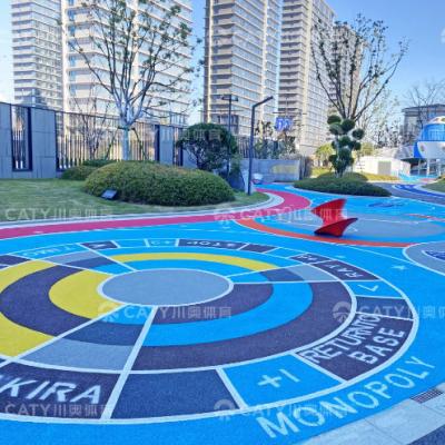 中国 遊び場用灰色のゴム粒子 気候条件の良い EPDM 遊び場用ペレット 販売のため