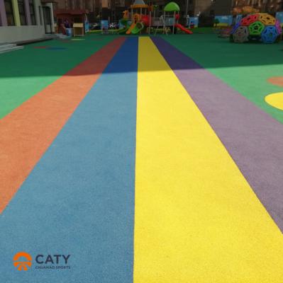 China Soft & Fun EPDM Granule Rubberized Surface for Kids' Play Area & Run Track for sale