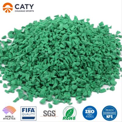 China Granulados de borracha reciclada EPDM à prova d'água para preenchimento de relva artificial de campos de futebol à venda