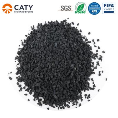 China FIFA-goedgekeurd Premium SBR rubber granules voor competitie-grade voetbalveld kunstgras vulmiddel Te koop