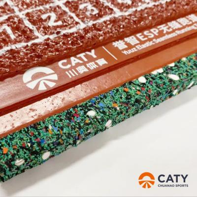 China Automatic Installation Running Track Installation with Prefabricated Roll and Shock Absorption Rate 53% for sale