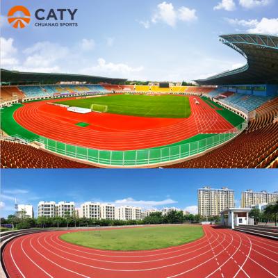 Cina Iaaf Certificato Prefabbricato Spessore 13 mm Superficie in gomma per pista di tartano professionale per campi atletici in vendita