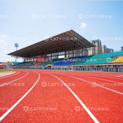 China IAAF Certified Permeable Running Track with Elastic Layer for School Stadium and Athletic Track Construction for sale