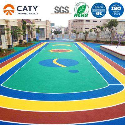 China Anti-UV EPDM SBR Rubber Granules For Playground Rubber Mulch Soft Playground Flooring for sale