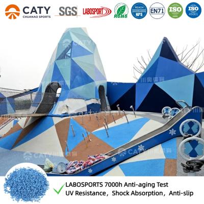 China Eco-Friendly EPDM Rubber Granules for Shock Absorption and Weatherproof Playground Rubber Flooring for sale