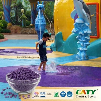 China 1-3MM 20% Wet Pour EPDM Rubber Flooring Seamless Safety Children Playground Rubber Flooring for Water Parks Kids Play Areas for sale
