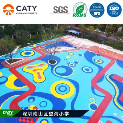China Colorful UV Resistant EPDM Rubber Granules for Anti-slip Playground Flooring for sale