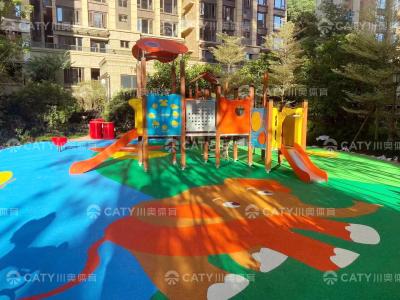 China Factory Price EPDM Granule Rubber Mulch Material Anti-slip Playground 1-4mm Thickness 20% EPDM Rubber Content for sale
