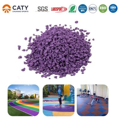 China Elastic and Durable Eco-Friendly EPDM Granules As Base Layer for Fitness Trails and Children's Playground for sale