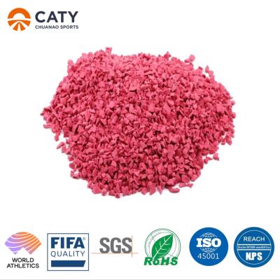 China Multi-color EPDM Synthetic Rubber Granules for Playground Flooring for Running Tartan Anti-slip Surfacing Kids Play Area for sale
