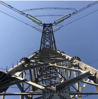 China Hybrid Transmission Line Tower Galvanized / Painted Multi Circuit Transmission Tower for sale