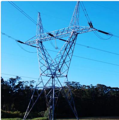 China Stable Transmission Line Tower Easy Installation Single Circuit Tower For Electrical Transmission Systems for sale