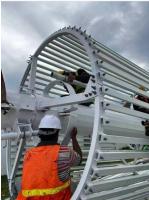 Quality Multi Functional Telecommunication Towers Hot Dip Galvanized Single Tube Tower for sale