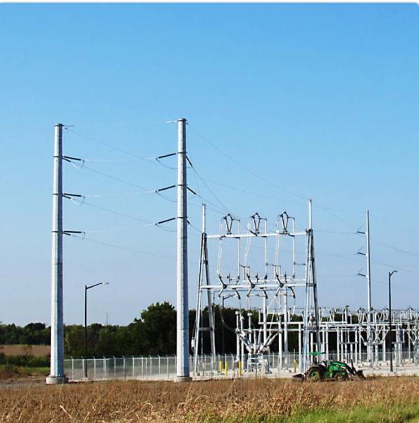 Quality Sturdy Substation Steel Structures Anti Icing High Voltage Substation Earthquake Resistant for sale
