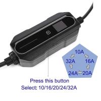 China Single Phase Type 1 32A Portable EVSE Charger With CEE Plug for sale
