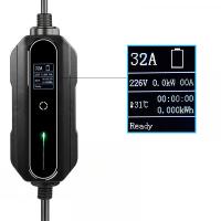China Single Phase Type 1 32A Portable EVSE Charger With CEE Plug for sale