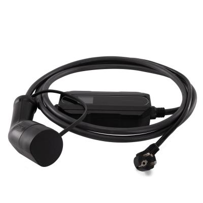 China IP66 Type 2 Portable EV Charger With Schuko Plug for sale