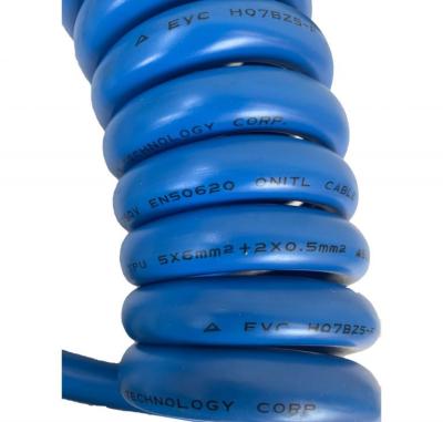 Cina la fase di 480V 32A 3 ha legato il cavo di carico a spirale 3.5kg di EV in vendita
