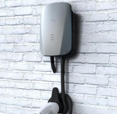 China 4.3'' LCD Screen Wall Mounted Electric Car Charger 7.2KW 32A for sale