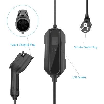 Китай 3.6kw режим 2 2.5kg заряжателя типа 1 регулируемый портативный EV продается