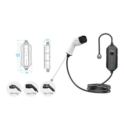 Китай Type 2 IEC 62752 EVSE Home Station EV Portable Charger 16A 3.6KW For Electric Car продается