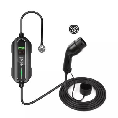 Cina EU Mode 2 OEM 3.5kw 16A EVSE Level 2 Type 2 EV Charger Portable With Screen in vendita
