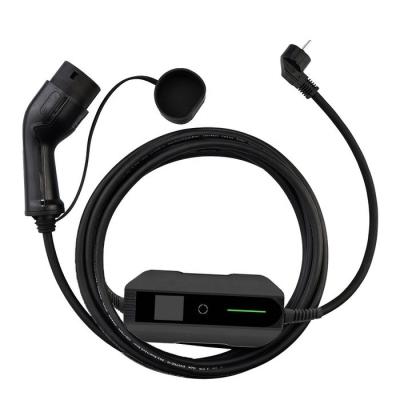Cina EU Mode 2 OEM 3.5kw 16A EVSE Level 2 Type 2 EV Charger Portable With Screen in vendita