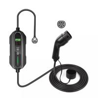 China 10A 16A Adjustable EVSE Level 2 Type 2 Portable EV Charger With Schuko for sale