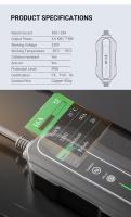 China 10A 16A Adjustable EVSE Level 2 Type 2 Portable EV Charger With Schuko for sale