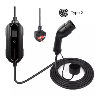 Китай EU Plug French / UK / US Connectors 16A Portable Electric Vehicle Charger AC / DC продается