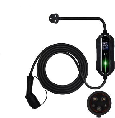 Китай J1772 Electric Car Charger 7KW 8A 13A LED Screen Adjustable 5m Type 2 продается
