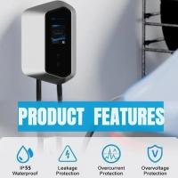 China RCD Type B Wall Mounted EV Charger Type 1 Charging Interface -30C- 50C for sale