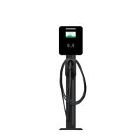 China Silver Wall Mounted EV Charging Station with Type 2 Interface and 5m Cable for sale